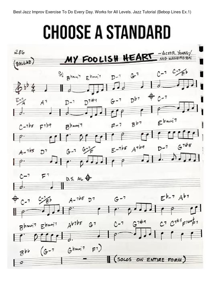 Best Jazz Improv Exercise To Do Every Day Works For All Levels Jazz