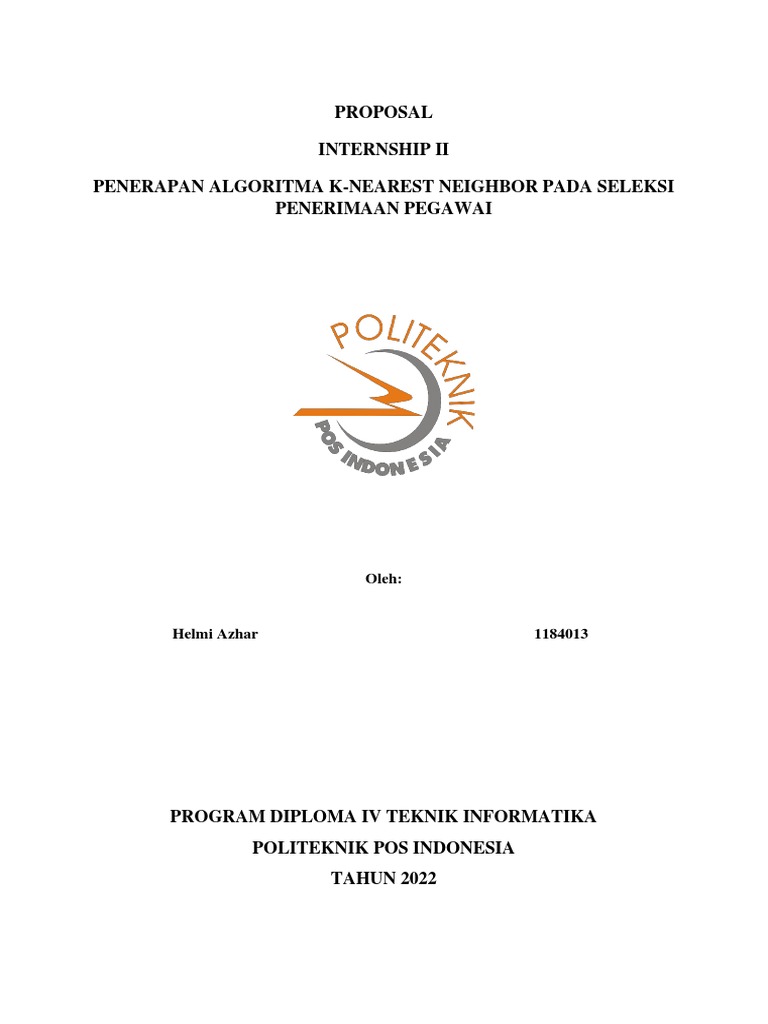 Penerapan Algoritma K-Nearest Neighbor untuk Prediksi Kelulusan Seleksi ...