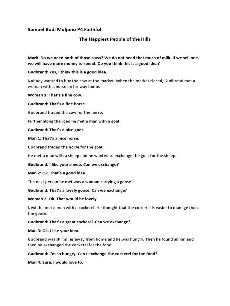 The Happiest People of The Hills | PDF