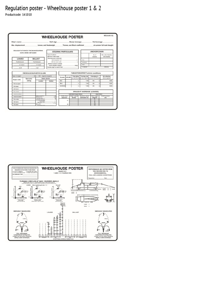Traconed 141010 Regulation Poster - Wheelhouse Poster 1 2 | PDF