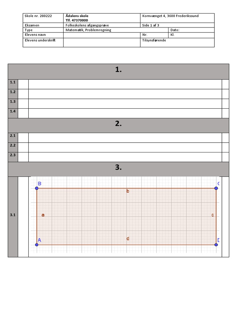 Skabelon Til FP9 Word | PDF