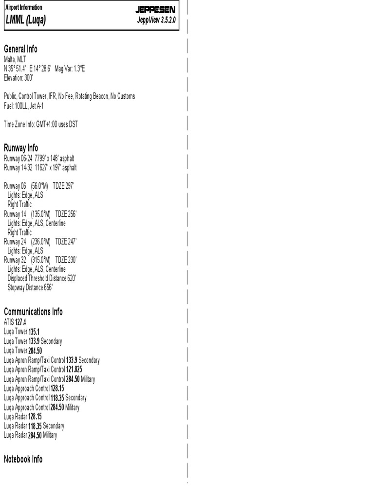 LMML | PDF | Air Traffic Control | Airport