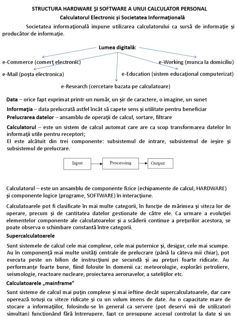 Curs - Sisteme de Calcul | PDF