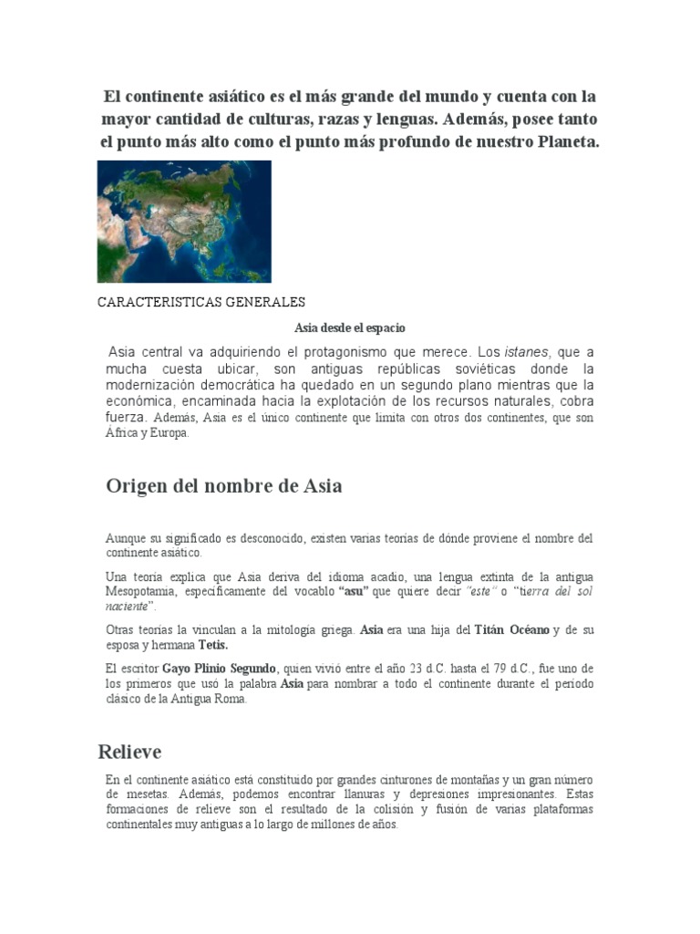 Asia | Descargar gratis PDF | Asia | Clima