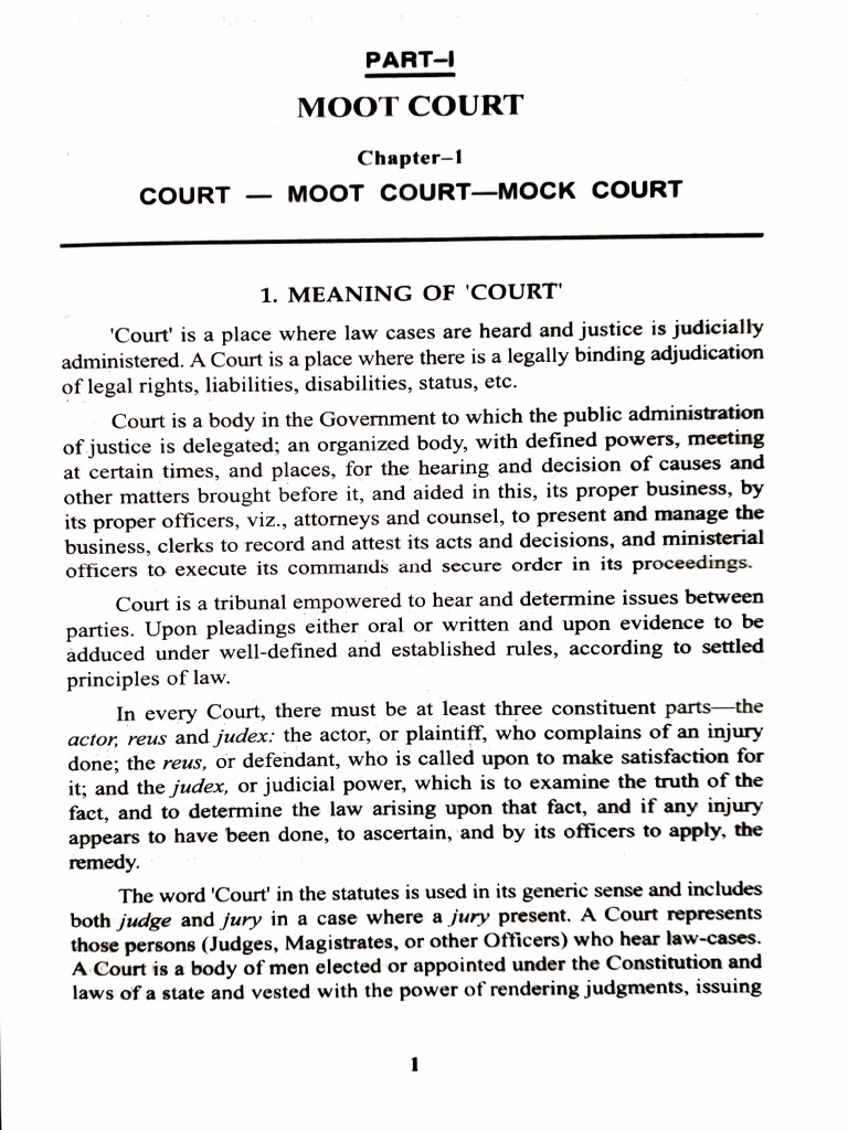 Moot Court - Introduction | PDF