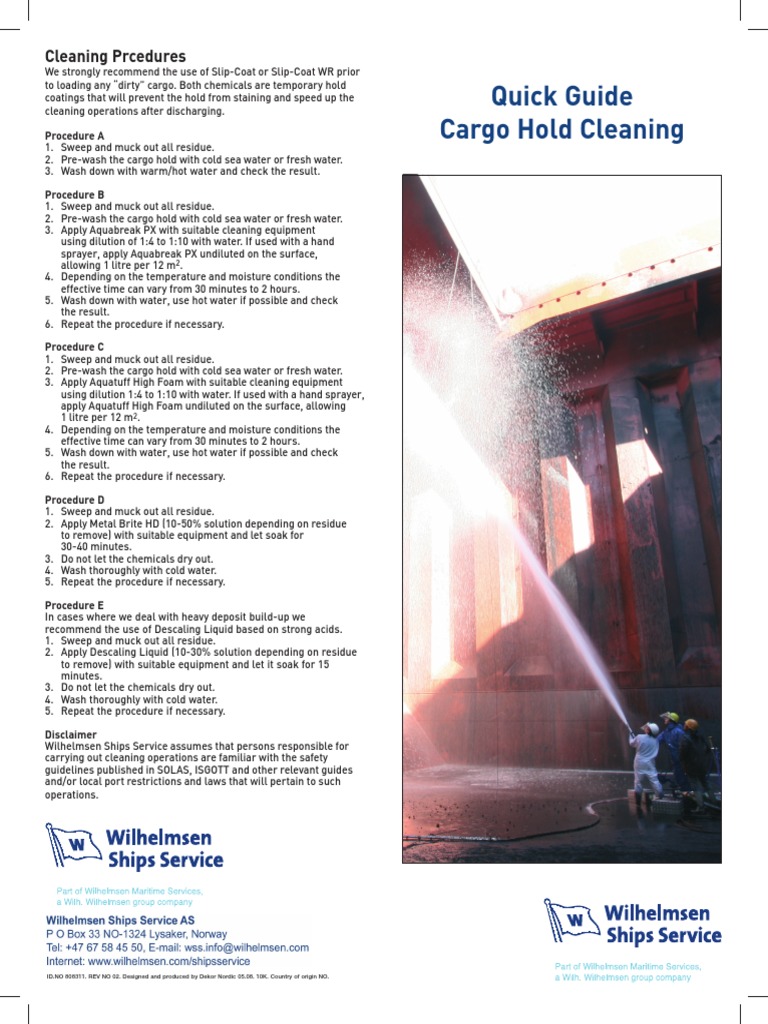 Quick Guide For Hold Cleaning Chemicals | PDF | Sodium Carbonate | Potash