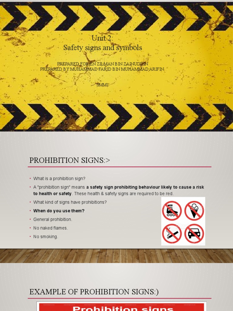 Unit 2: Safety Signs and Symbols | PDF