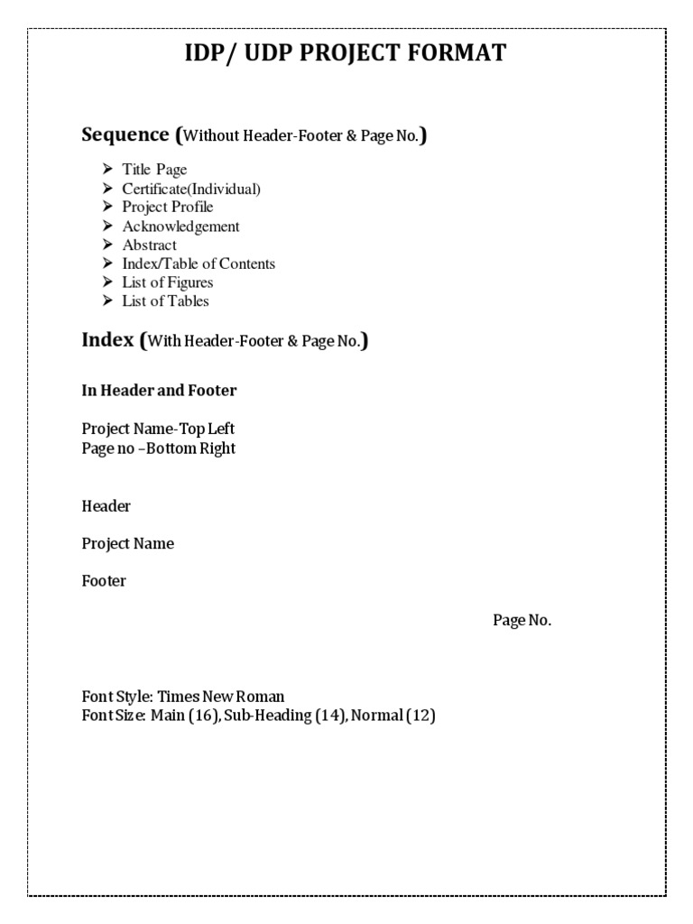 IDP-UDP REPORT Updated FORMAT | PDF