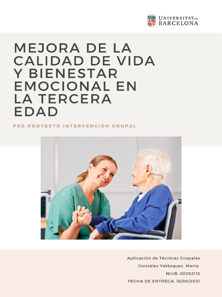 Pre Proyecto | PDF | Vejez | Las emociones