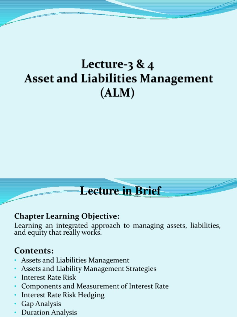 Chapter 3 ALM 1 | PDF