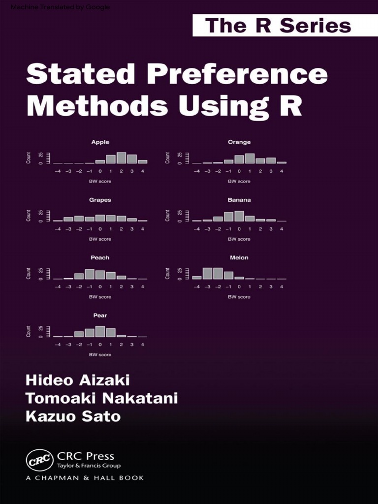 Stated Preference Methods Using R (PDFDrive) | PDF