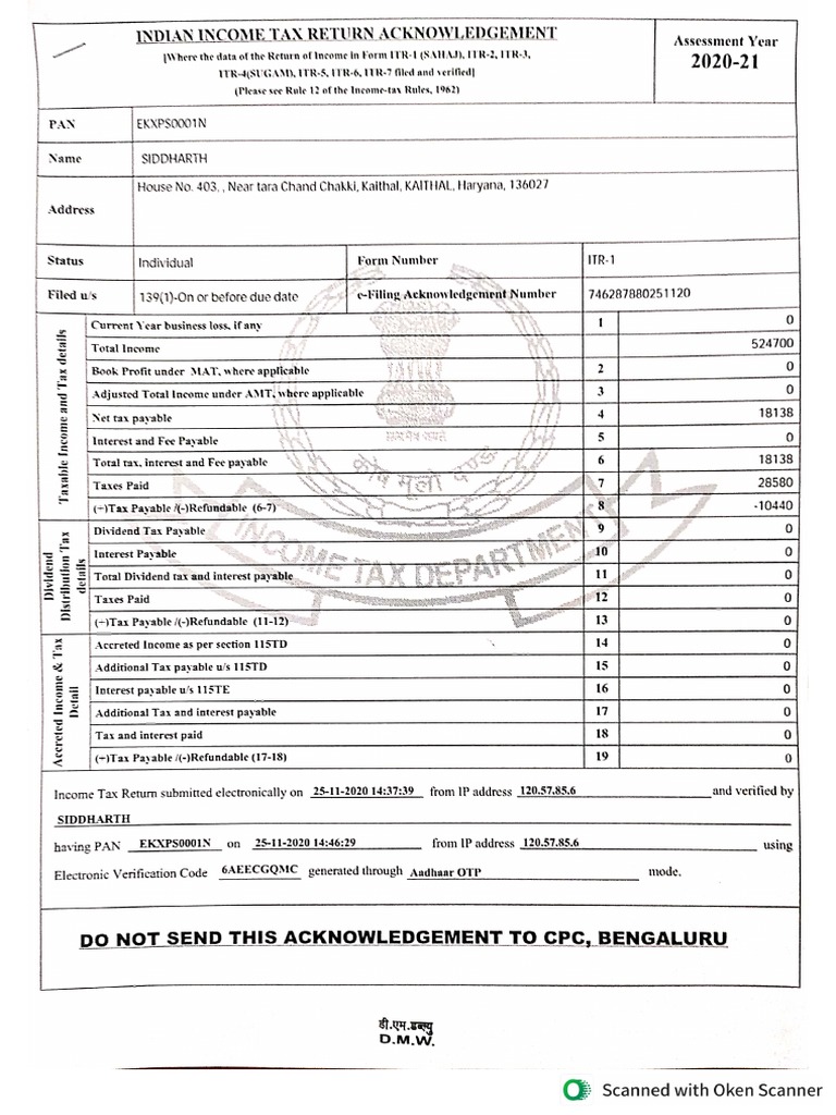 Itr Pdf