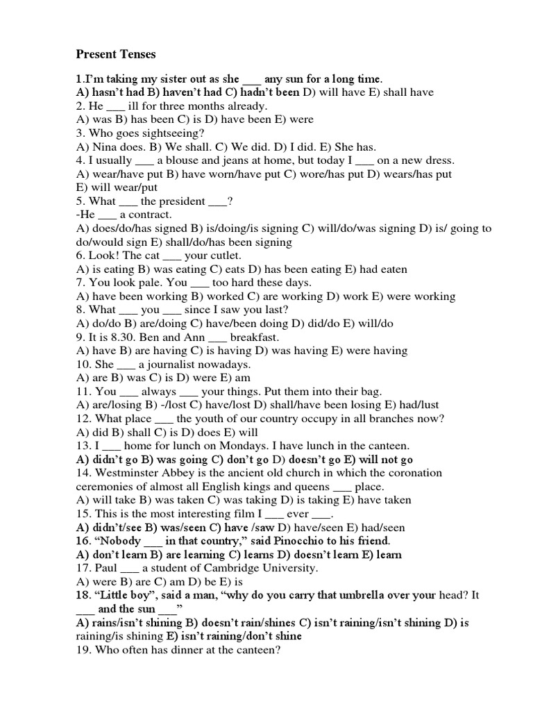 Present Tenses: An Expert Guide to Identifying and Using Present Tenses ...