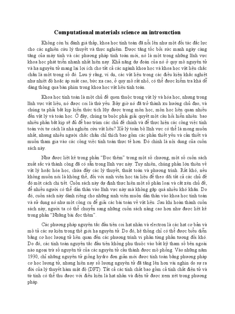 Computational Materials Science An Introsuction Pdf