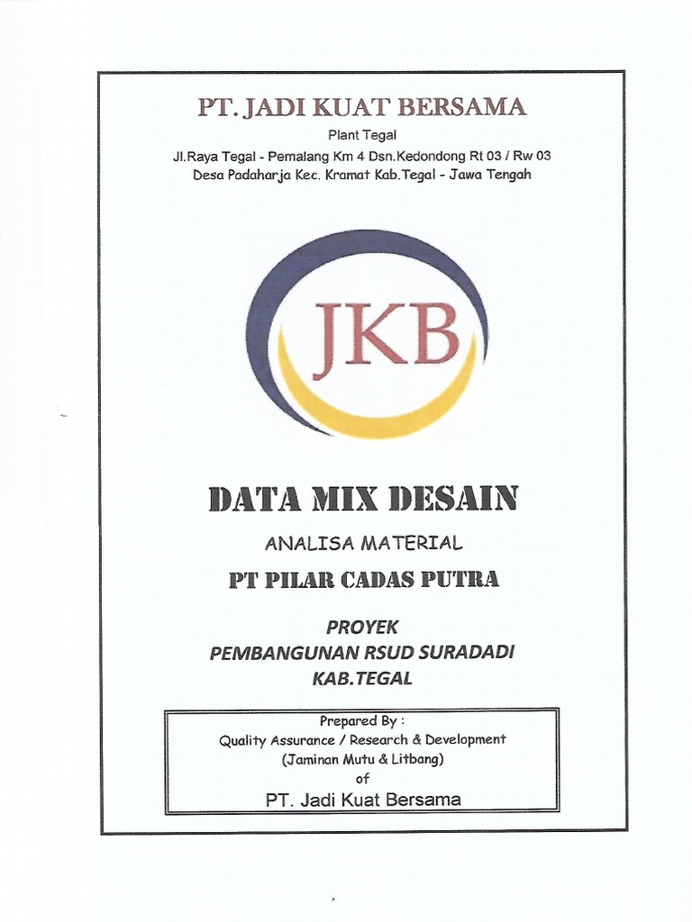 Hasil Uji Beton JKB | PDF