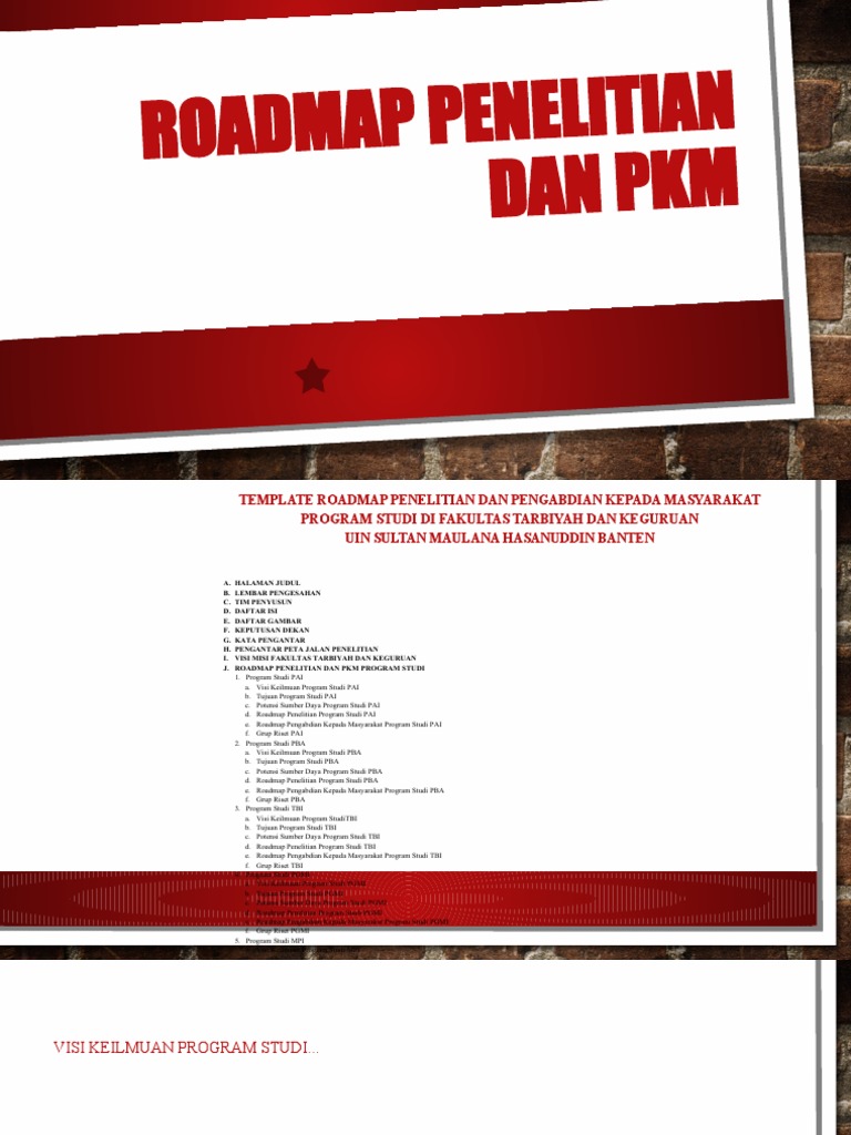 Roadmap Penelitian Dan PKM | PDF