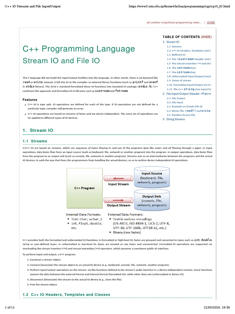CPP Stream IO FileIO A3 | PDF | Class (Computer Programming) | C++ CPP Stream IO FileIO A3 | PDF | Class (Computer Programming) | C++
