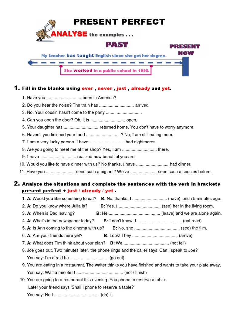 Unit 2 3c2ba Pr. Perf. Vs Past Simple Answer Key | PDF