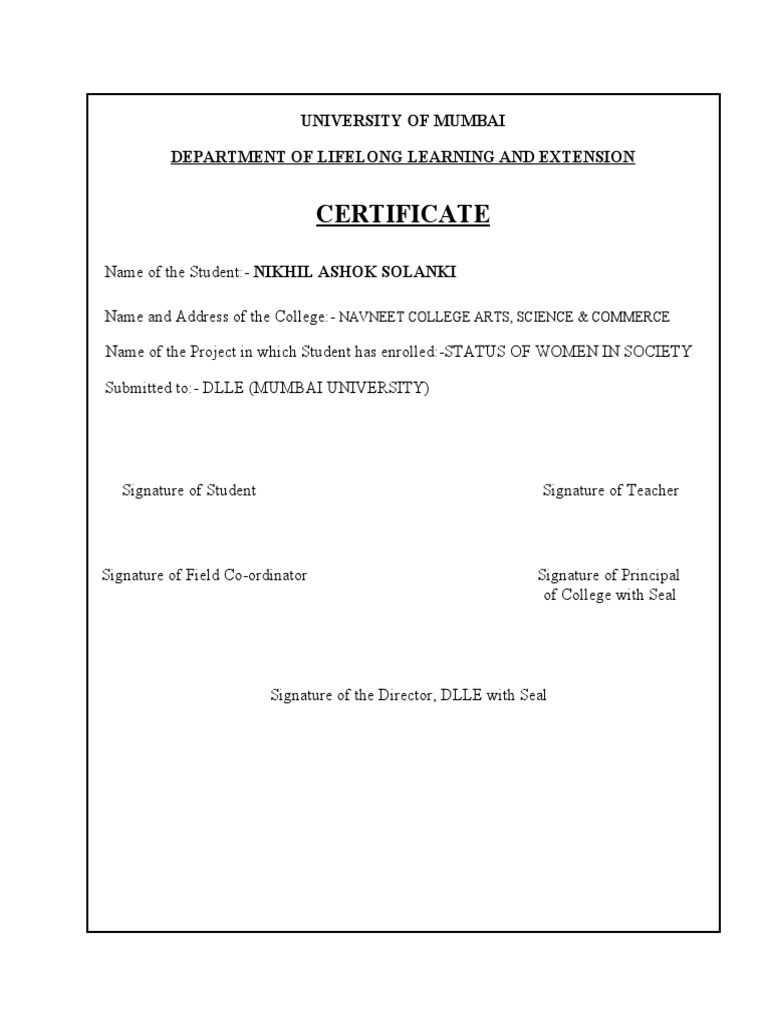 DLLE Certificate (N | PDF