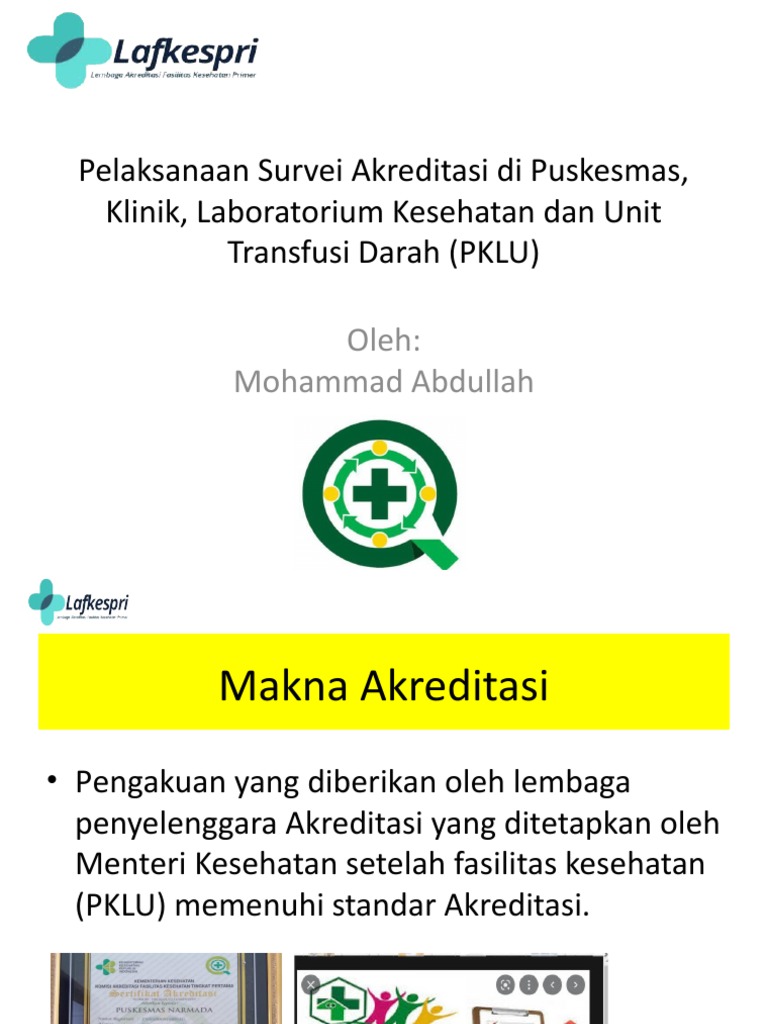 Pelaksanaan Survei Akreditasi Di PKLU | PDF
