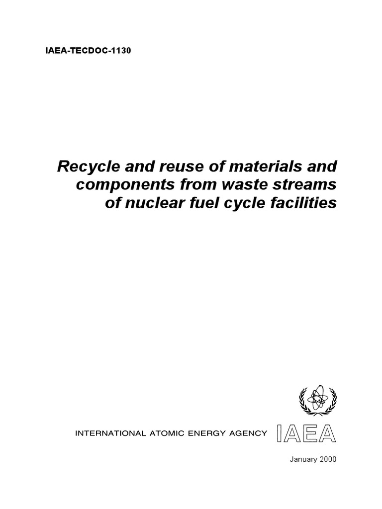 Recycle and Reuse of Materials and Components From Waste Streams of ...