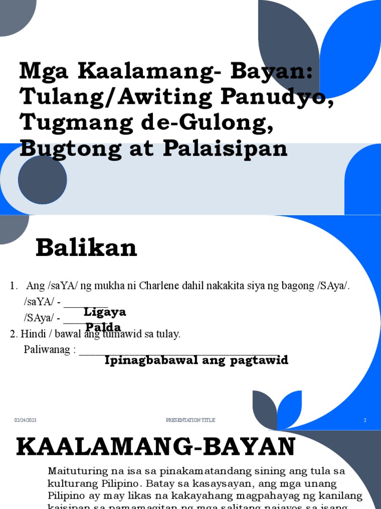 Kaalamang Bayan | PDF