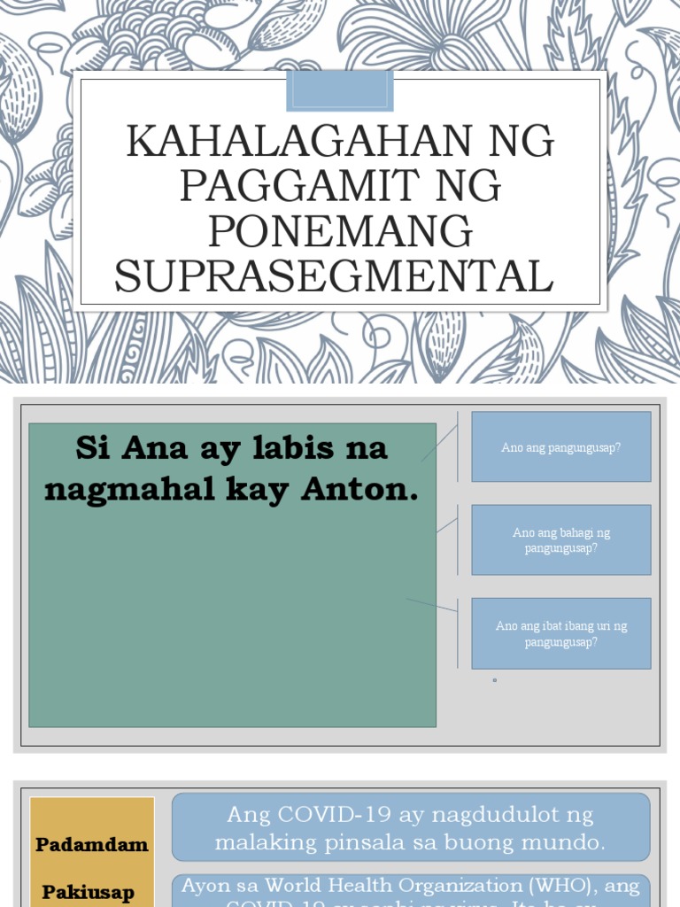 Kahalagahan NG Paggamit NG Ponemang Suprasegmental Modyul 1 | PDF