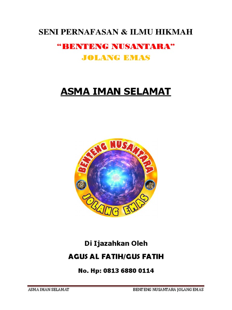 ASMA IMAN SELAMAT BNJE Gus Fatih Ok PDF | PDF | Agama & Spiritualitas
