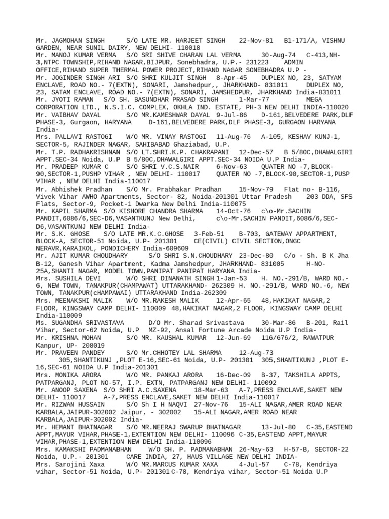 Unit Data - 12 | PDF | Delhi