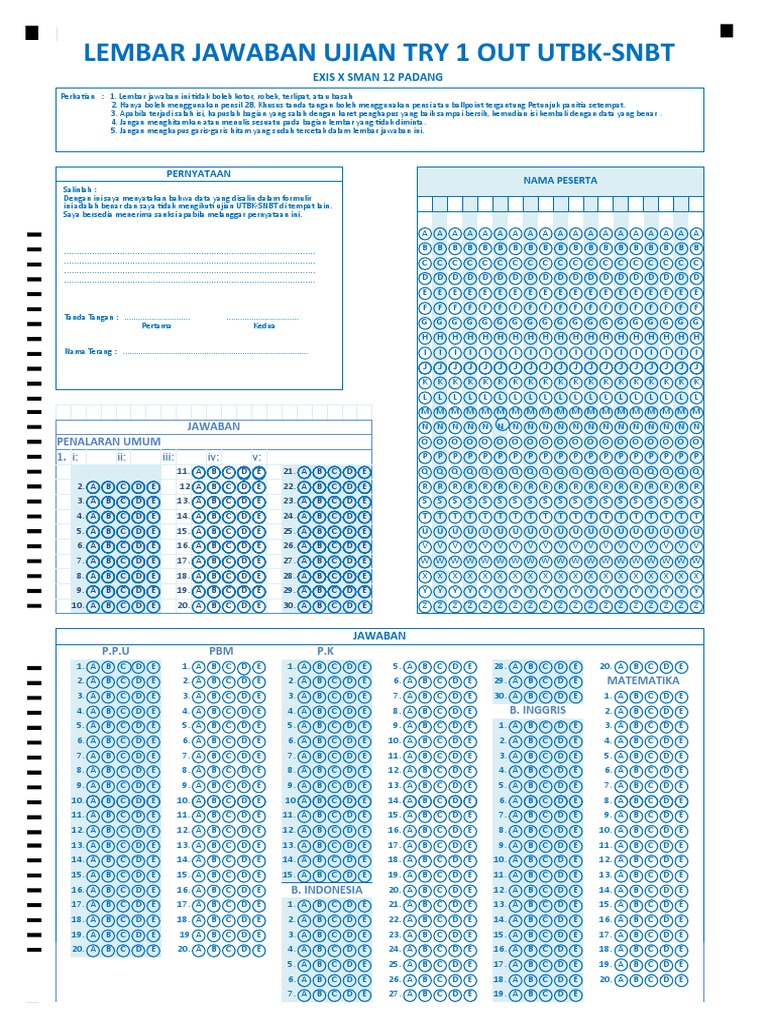 Lju SNMPTN 120 Soal | PDF
