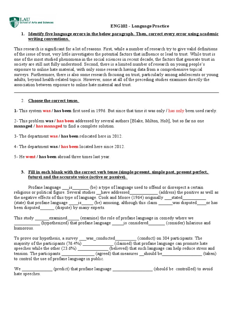 MIXED Language Practice Exercises | PDF | Hypothesis | Cognitive Science