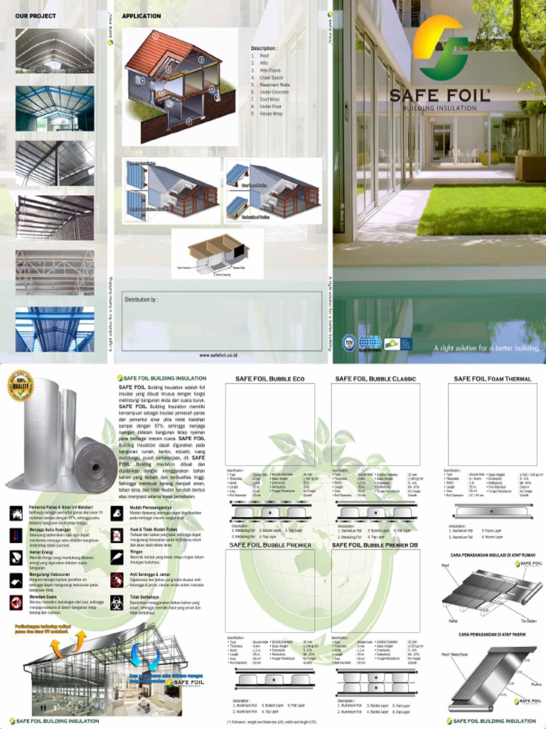 SAFE FOIL - Building Insulation, Bubble and Foam Thermal (Brochure) | PDF