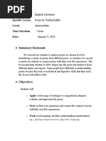 Lesson Plan Poem Where The Mind Is Without Fear - Rabindranath Tagore ...