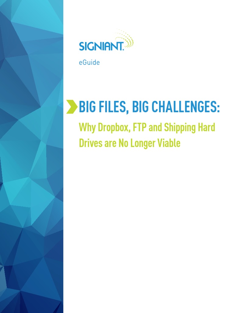 Signiant Big Files Big Challenges NM | PDF | Cloud Computing | File ...