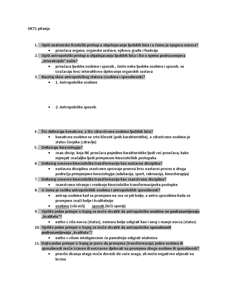 OKT1 Pitanja | PDF