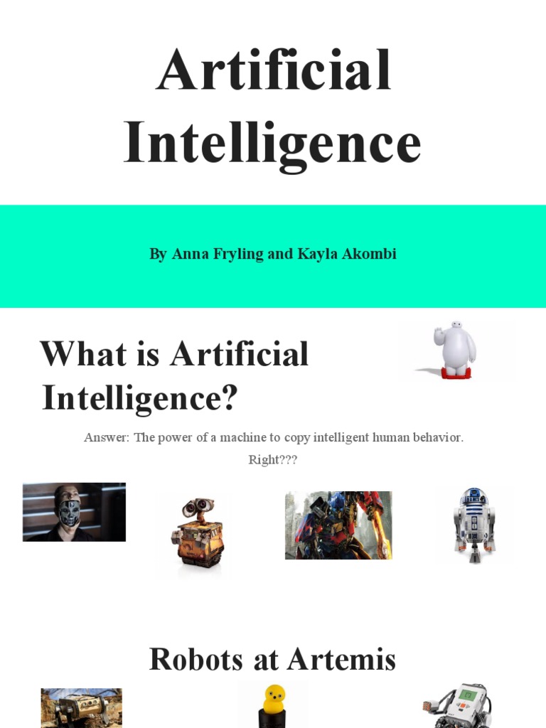 Artificial Intelligence Slides | PDF | Artificial Intelligence ...