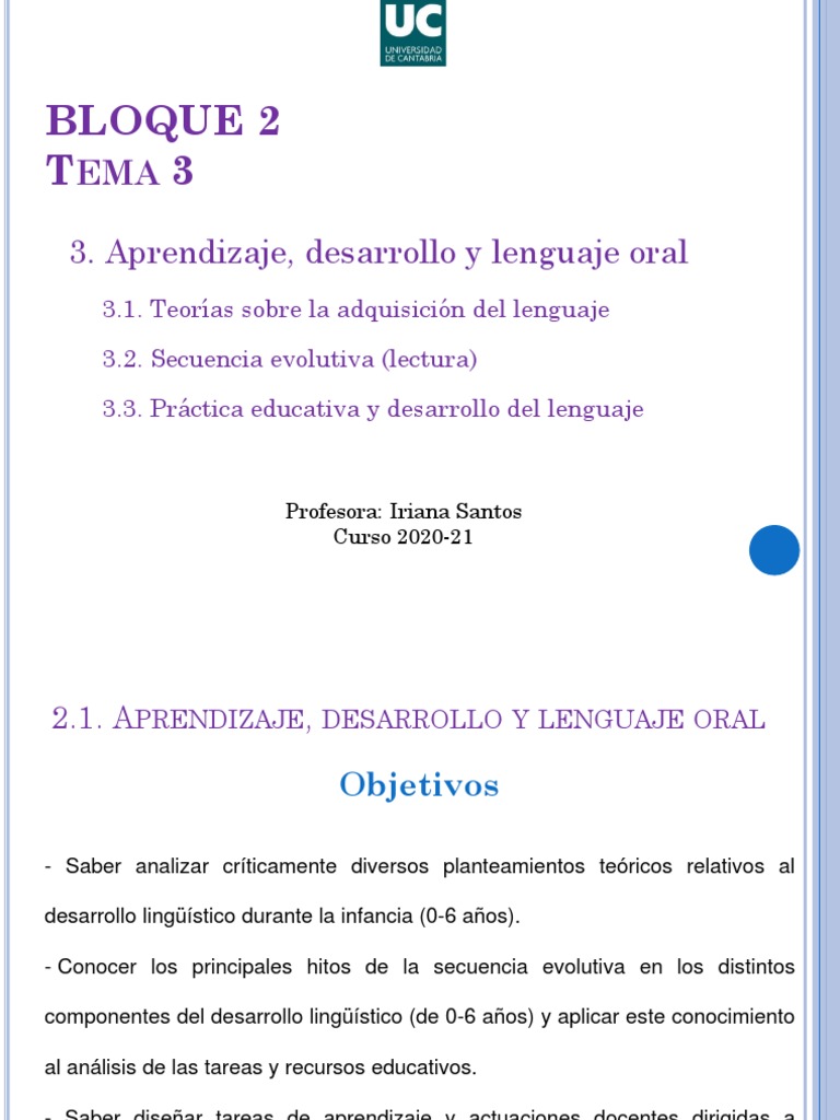 Esquema Tema 3 AyDP II - Lenguaje 2020 - 21 | PDF | Aquisición de idioma | Lingüística