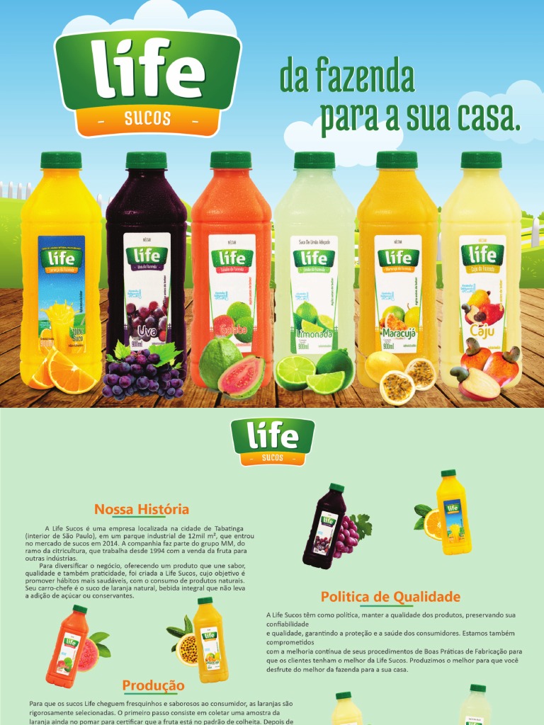 Apresentação Life Sucos NOVA 2021 | PDF