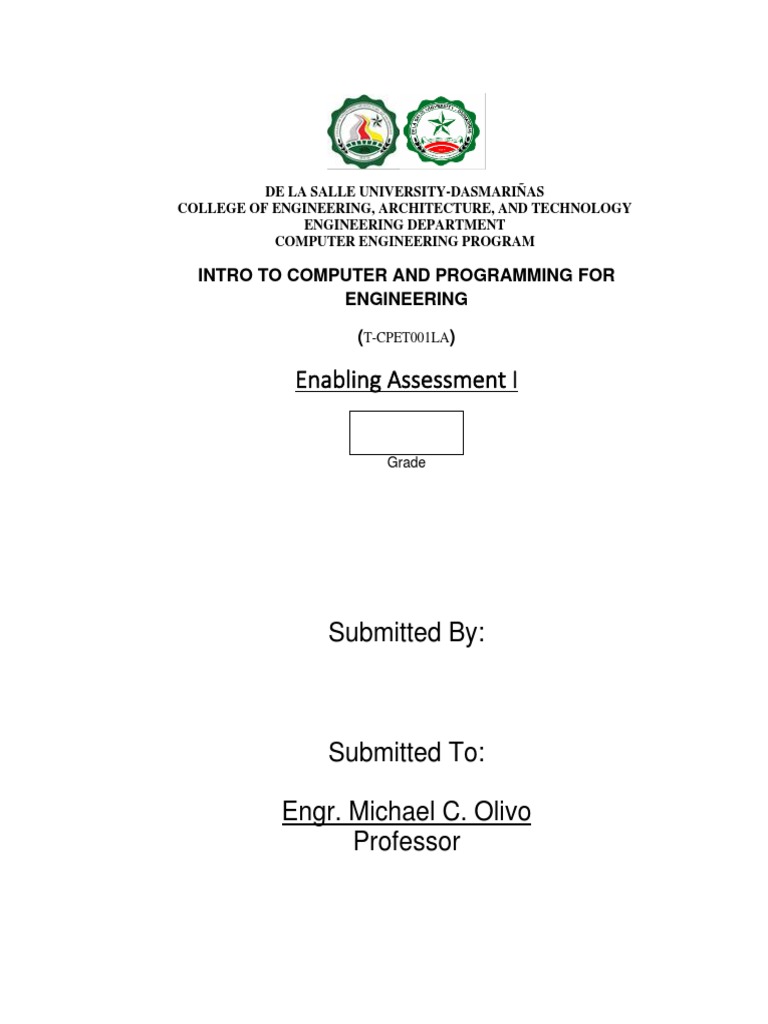 Enabling Assessment 1 | PDF | Engineering | System Enabling Assessment 1 | PDF | Engineering | System