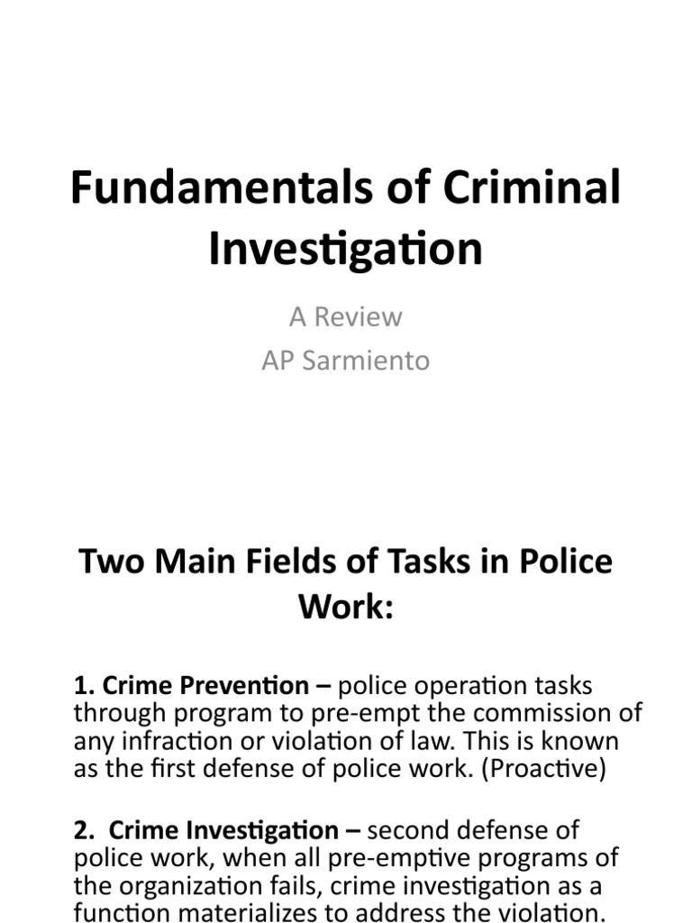 Fundamentals of Criminal Investigation | PDF | Search Warrant | Crime Scene