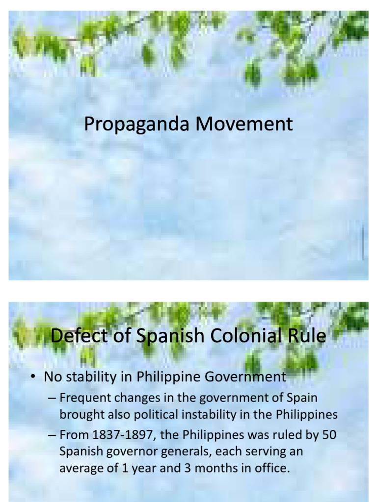 Propaganda Movement (1) | Philippines | Government