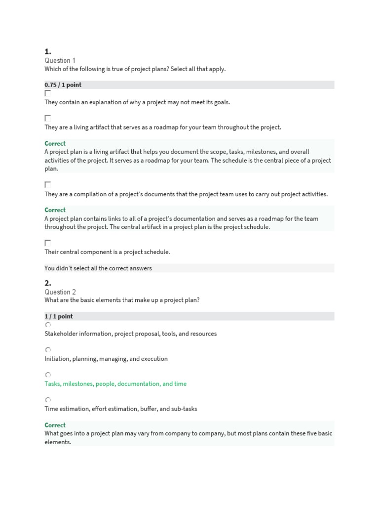 Key Components of Project Plans | PDF