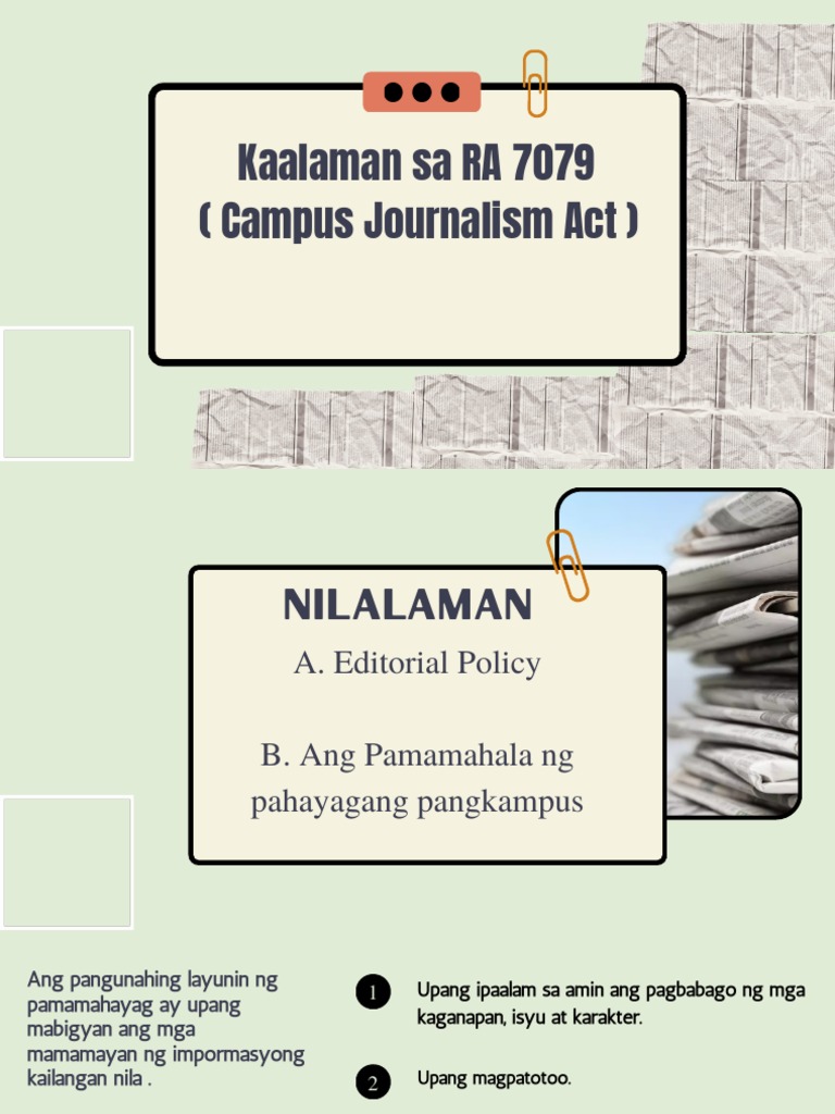 Yunit 1 Kaalaman Sa RA 7079 | PDF