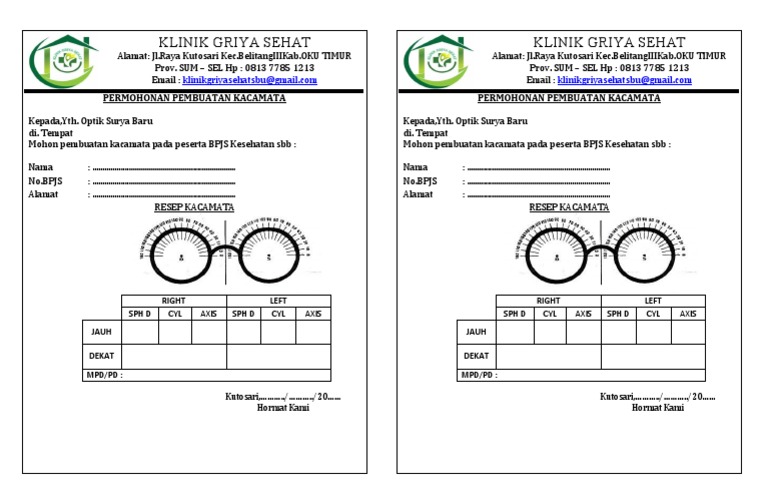 Resep Kacamata | PDF