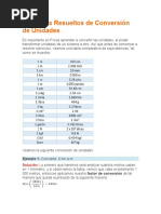 Factores de Conversion en Escalera | PDF