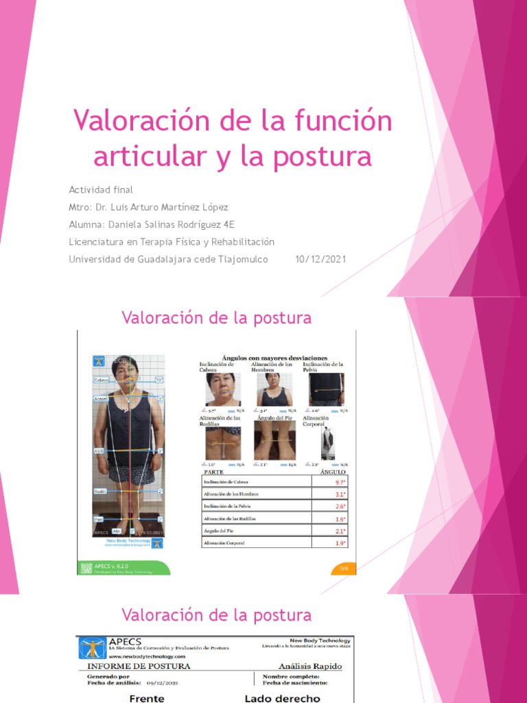 Valoración de La Función Articular y La Postura | PDF