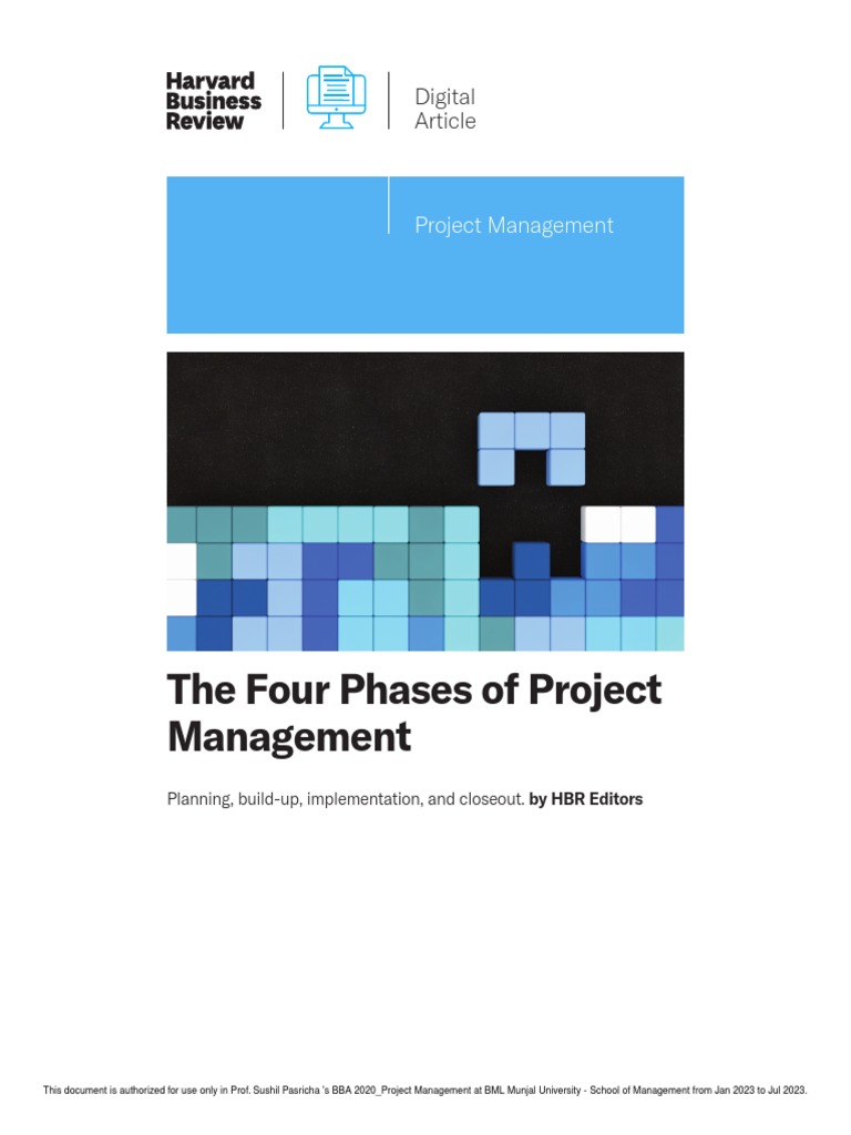 Case 1 - Four Phases of Project Management | PDF | Project Management ...