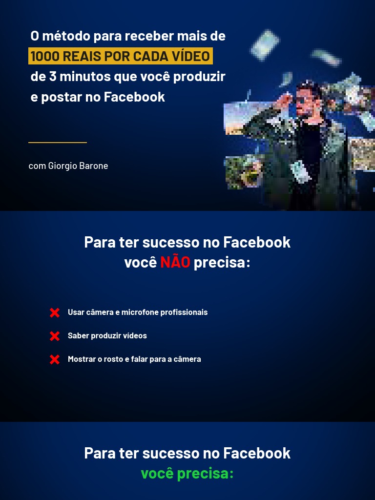 Material de Apoio Aula Gratuita Barone | PDF | Facebook | YouTube