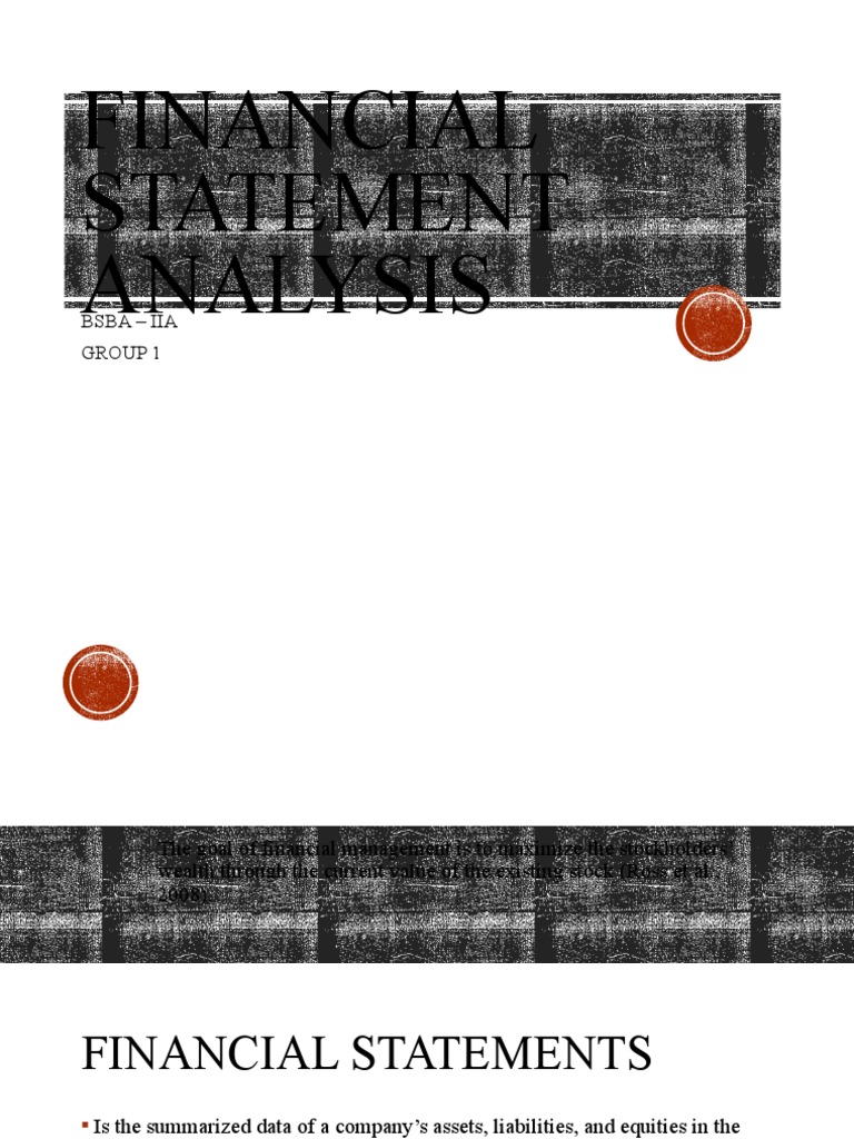 Financial Statement Analysis Overview | PDF | Equity (Finance ...