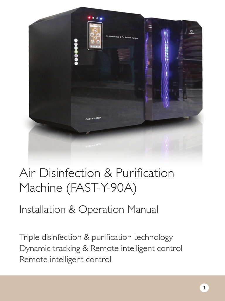 3 2 1 Manual of Air Disinfection Purification Machine 7.1 | PDF | Water ...